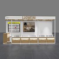 China BX Factory Wholesale Watch Display Showcase Wood & Glass Watch Counter with LED Lighting System for sale