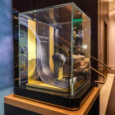 China BX Retail Watch Display Cabinet Wooden Watch Showcase with LED Spotlight for Luxury Brand Shop for sale