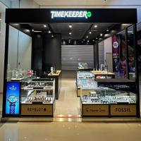 China Factory Wholesale Watch Display Showcase Wood & Glass Watch Counter with LED Lighting System for sale
