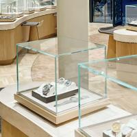 China Luxury Wooden Watch Display Cabinet Retail Watch Showcase with LED Backlight for Brand Store for sale
