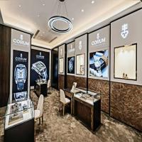 China BX  Factory Customized Wooden Watch Display Counter Luxury Retail Watch Showcase with LED Lighting for sale