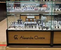 China BX  Factory Customized Wooden Watch Display Counter Luxury Retail Watch Showcase with LED Lighting for sale