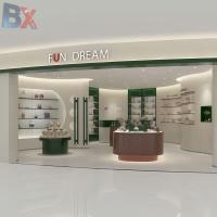 China Custom 3D Design Eco-Friendly Heavy Duty Perfume Display Stand LED Lighting Wooden Fragrance Showcase Retail Stores for sale
