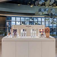 China Professional Perfume Skincare Store Display Furniture Cosmetic Cabinets Stainless Steel Tempered Glass Eco-Friendly Heavy Duty for sale