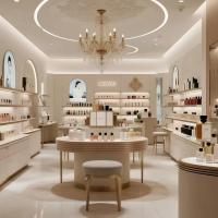 China Custom Eco-Friendly Heavy Duty Perfume & Skincare Display Furniture LED Lighting Free 3D Design for Professional Retail Interior for sale