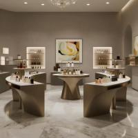 China Retail Perfume Skincare Store Display Cabinets LED Eco-Friendly Heavy Duty Bespoke Cosmetic Shop Furniture for Interior Layout for sale