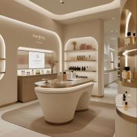 China Retail Perfume Skincare Store Display Cabinets LED Eco-Friendly Heavy Duty Bespoke Cosmetic Shop Furniture for Interior Layout for sale