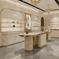 China Retail Perfume Skincare Store Display Cabinets LED Eco-Friendly Heavy Duty Bespoke Cosmetic Shop Furniture for Interior Layout for sale