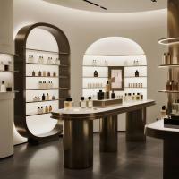 China Retail Perfume Skincare Store Display Cabinets LED Eco-Friendly Heavy Duty Bespoke Cosmetic Shop Furniture for Interior Layout for sale
