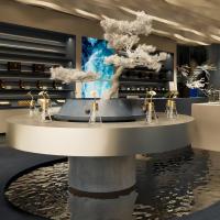 China High Quality Eco-Friendly Heavy-Duty LED Perfume Store Display Showcase Skincare Cabinets Retail Cosmetic Shop Decoration for sale