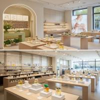 China Luxury Boutique Perfume Skincare Display Fixtures LED Eco-Friendly Heavy Duty Furniture for Custom Cosmetic Store Decoration for sale