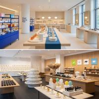 China Luxury Boutique Perfume Skincare Display Fixtures LED Eco-Friendly Heavy Duty Furniture for Custom Cosmetic Store Decoration for sale