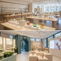 China Luxury Boutique Perfume Skincare Display Fixtures LED Eco-Friendly Heavy Duty Furniture for Custom Cosmetic Store Decoration for sale