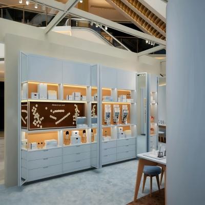 China Elegant Perfume Store Display Showcase and Skincare Furniture for Retail Cosmetic Shop Interior Decoration for sale