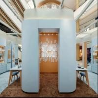 China Elegant Perfume Store Display Showcase and Skincare Furniture for Retail Cosmetic Shop Interior Decoration for sale