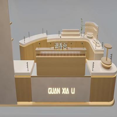 China High End Perfume Store Display Furniture with Skincare Showcases for Retail Cosmetic Shop Decoration Layout for sale