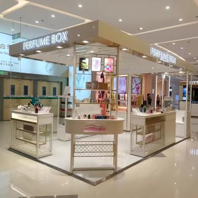 China Custom Perfume and Skincare Store Furniture with Boutique Cosmetic Shop Display Cabinets and Interior Design for sale