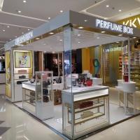 China Custom Perfume and Skincare Store Furniture with Boutique Cosmetic Shop Display Cabinets and Interior Design for sale