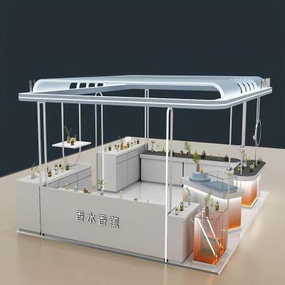 China Bespoke Perfume Store Display Shelves and Skincare Cabinets for Retail Cosmetic Shop Decoration Projects for sale