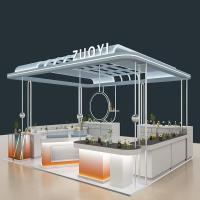 China Bespoke Perfume Store Display Shelves and Skincare Cabinets for Retail Cosmetic Shop Decoration Projects for sale