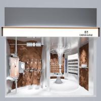 China China Factory Glass Perfume Display Cabinet With Mirror Back and LED for sale