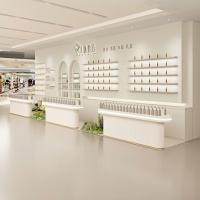China wall   Standing Perfume Display Cabinet Glass Showcase for sale