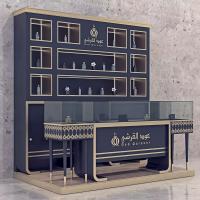 China Factory Price Perfume Display Cabinet Glass Showcase for Retail Store for sale