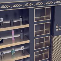 China Factory Price Perfume Display Cabinet Glass Showcase for Retail Store for sale