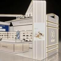 China Modern Luxury Perfume Display Cabinet Glass Showcase for Retail Cosmetic Store for sale