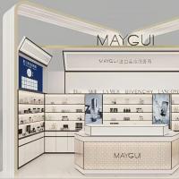 China Modern Luxury Perfume Display Cabinet Glass Showcase for Retail Cosmetic Store for sale