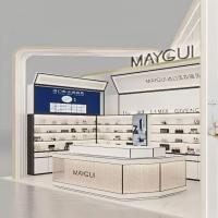 China Modern Luxury Perfume Display Cabinet Glass Showcase for Retail Cosmetic Store for sale