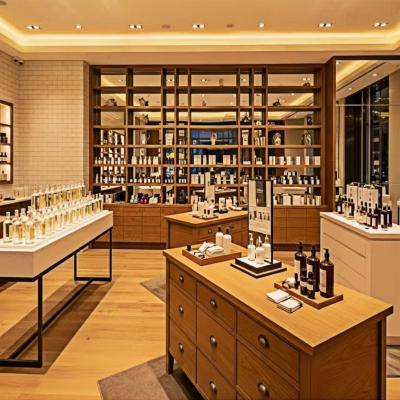 China High End Perfume Store Display Cabinet Glass Showcase for Luxury Boutique for sale