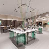 China Custom Size Glass Perfume Showcase Display Cabinet for Shopping Mall Shop for sale