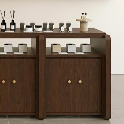 China Factory Price Perfume Display Cabinet Glass Showcase for Cosmetic Store Mall for sale