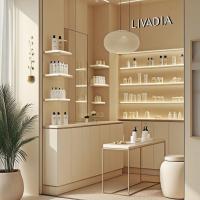 China Perfume Store Display Cabinet Glass Showcase With Lock For Cosmetic Shop for sale