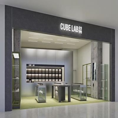 China High End Perfume Showcase Glass Display Cabinet for Cosmetic Retail Store for sale