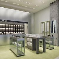 China High End Perfume Showcase Glass Display Cabinet for Cosmetic Retail Store for sale