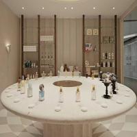 China High End Perfume Showcase Glass Display Cabinet for Cosmetic Retail Store for sale