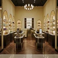 China Glass Perfume Store Display Cabinet for Mall Boutique With Drawer Storage for sale