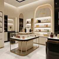 China Glass Perfume Store Display Cabinet for Mall Boutique With Drawer Storage for sale
