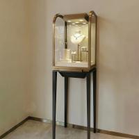 China CustomizedJewelry Display Cabinet Curved Bronze Frame  Jewelry Display Stands For Retail for sale