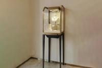 China CustomizedJewelry Display Cabinet Curved Bronze Frame  Jewelry Display Stands For Retail for sale