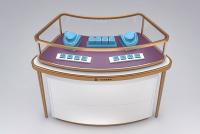 China Wavy Curved Jewelry Showcase Display Rose Gold Jewellery Display Cabinet for sale