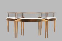 China Symmetrical C Type Jewelry Counter Countertop Jewelry Display Illuminated for sale