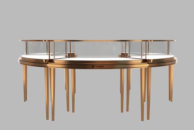 China Symmetrical C Type Jewelry Counter Countertop Jewelry Display Illuminated for sale