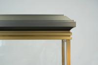 China Tall Jewelry Showcase Cabinet Two Tone Custom Jewelry Showcases Gold Black for sale