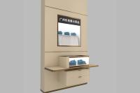 China Integrated Wall Display Cases Rose Gold Trim Wall Mounted Watch Display Case for sale