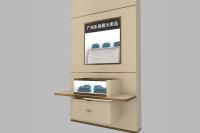 China Integrated Wall Display Cases Rose Gold Trim Wall Mounted Watch Display Case for sale
