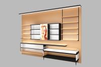 China Dustproof Handbag Wall Display Anti Rust Floating Shelf Luxury Watch Display Case for sale