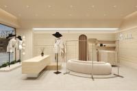 China Full Travertine Wabi Women Clothing Store Interior Design for sale